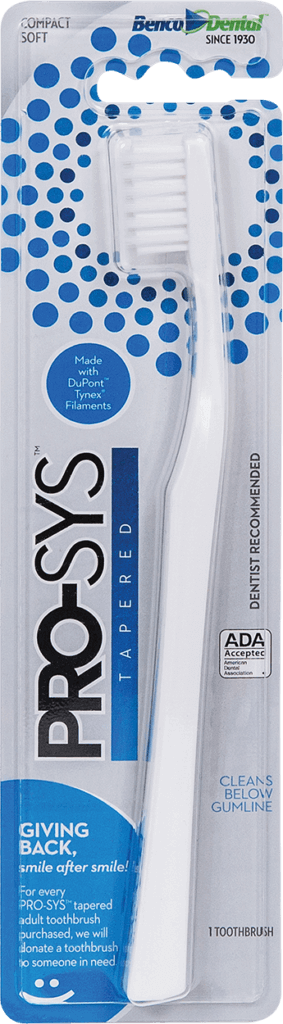 Adult Soft Tapered Toothbrush, Dentist Recommended | PRO-SYS