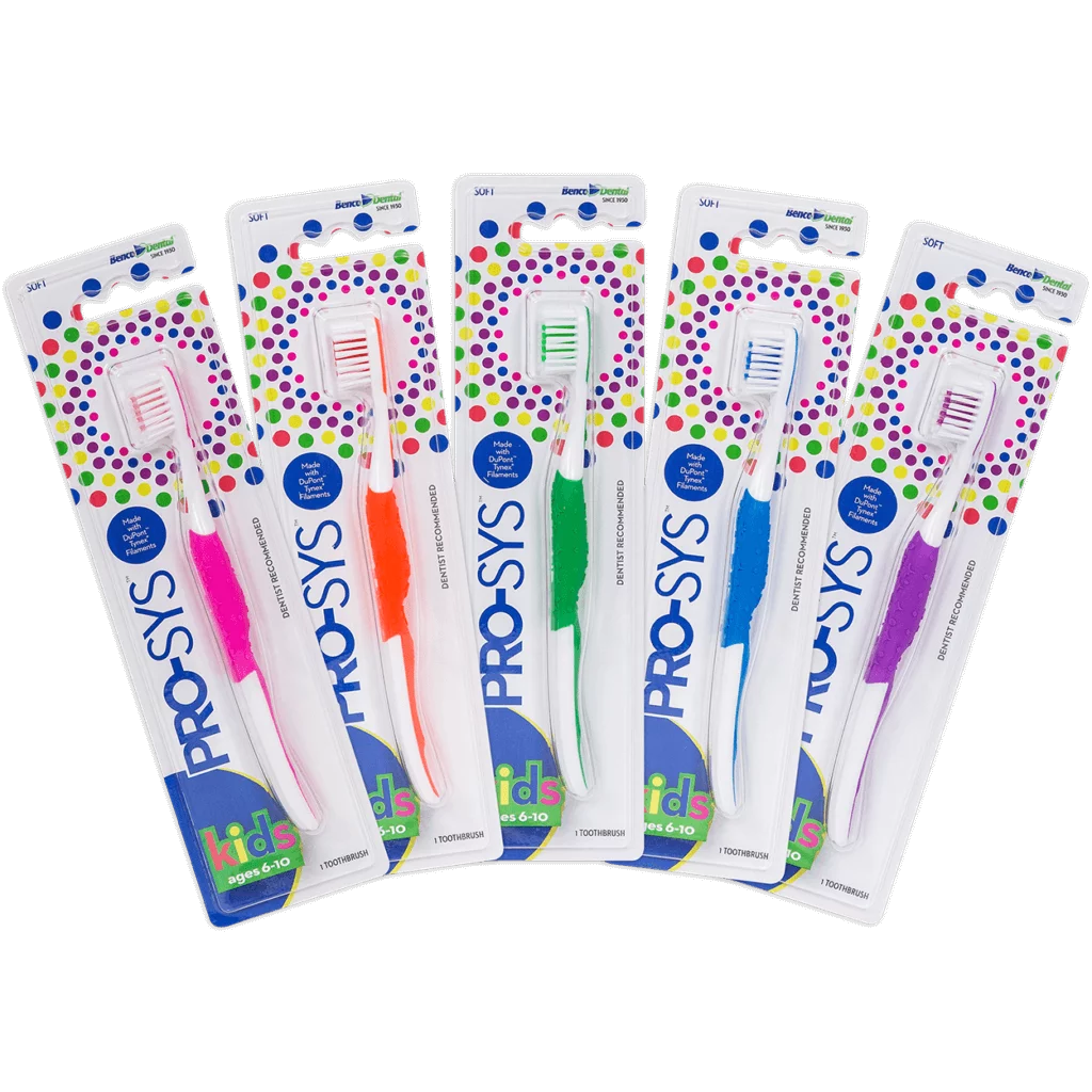 Kids Toothbrushes (Ages 6-10), BPA-Free | PRO-SYS