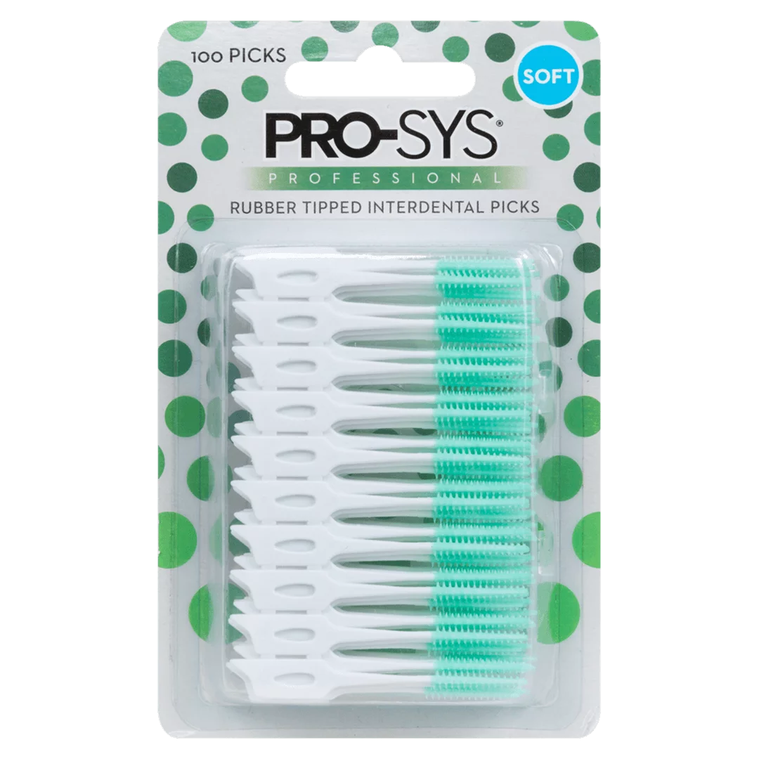 Rubber-Tipped Interdental Picks, Latex-Free | PRO-SYS